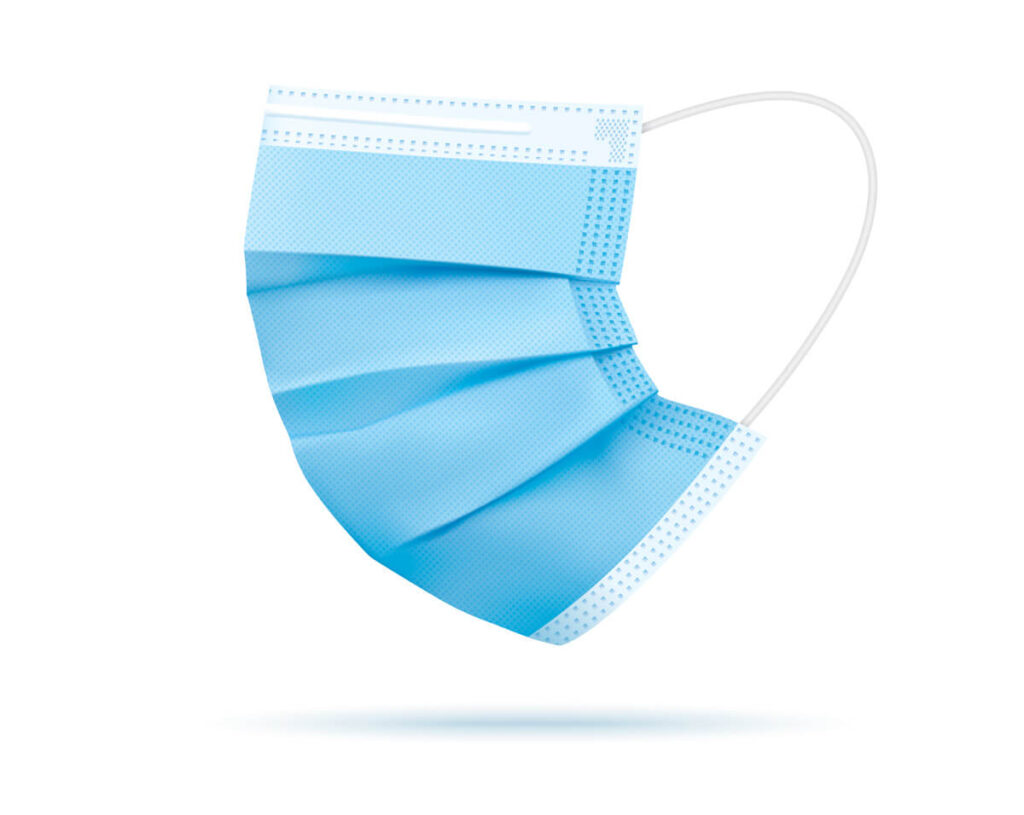 3 Ply disposable face masks made in USA - Brilliance Air